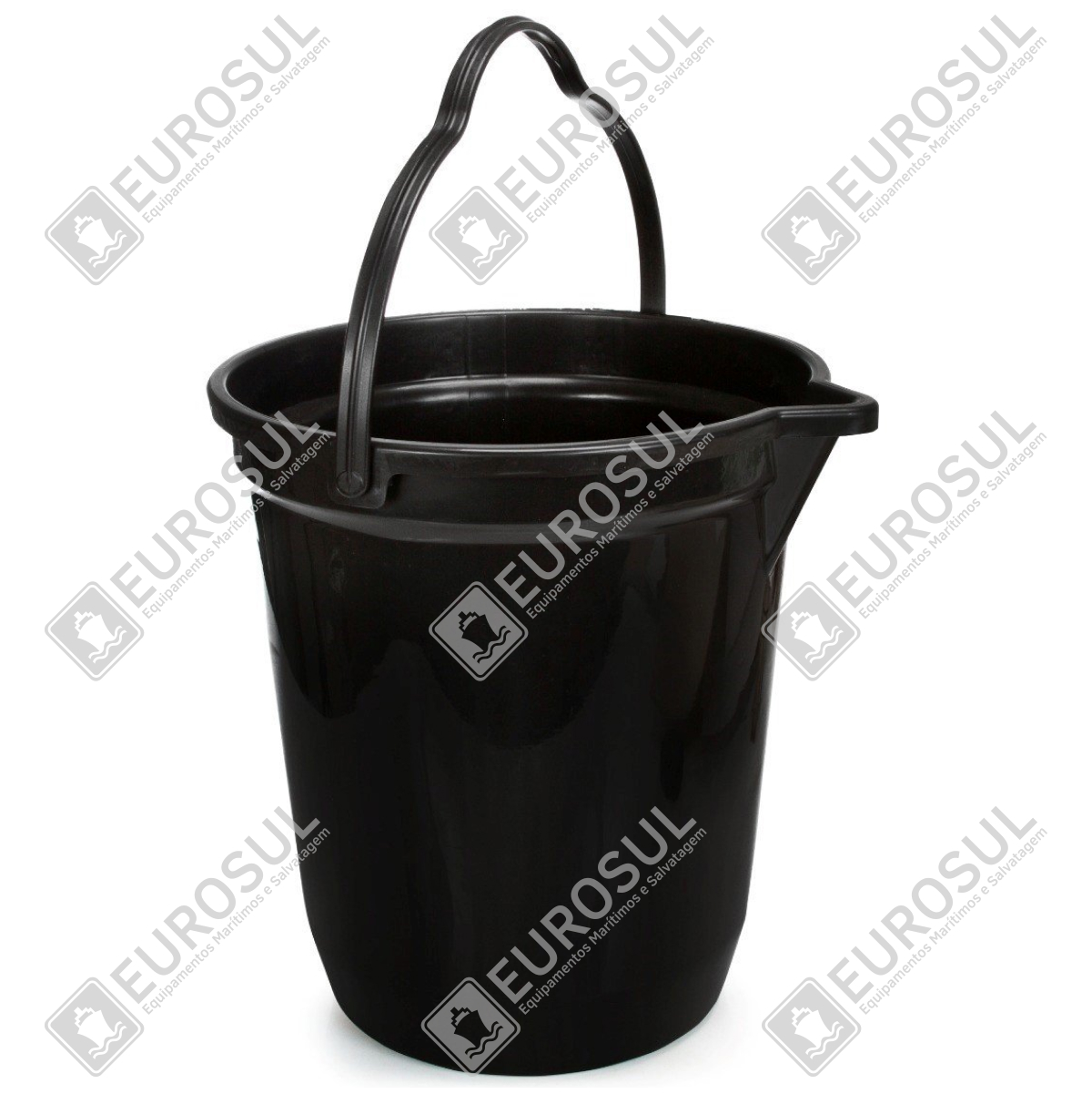 12L Neoprene/Rubber Bucket with Spout for Lifeboat - Eurosul