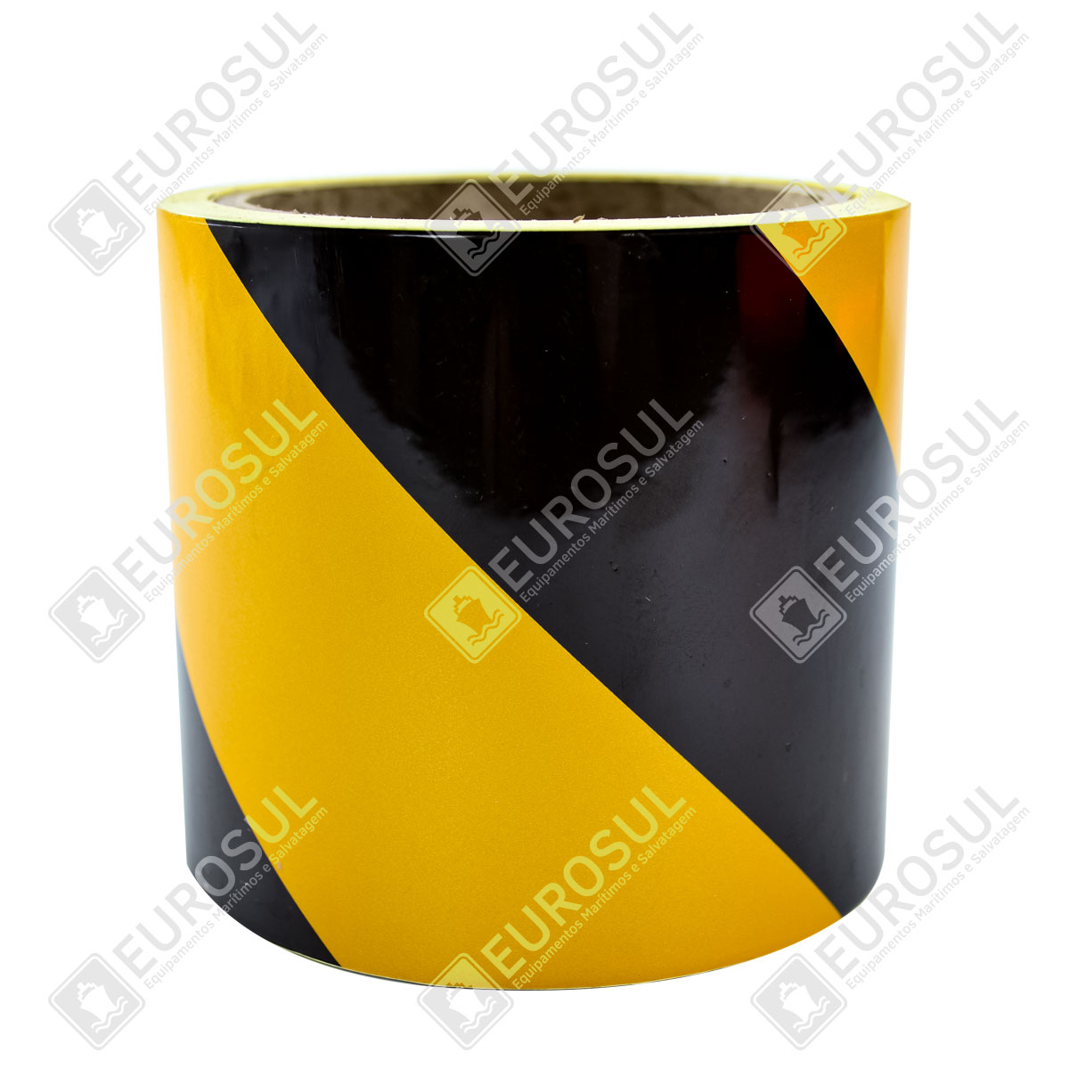 Black/Yellow Zebred Reflective Ribbon - High Visibility - Eurosul