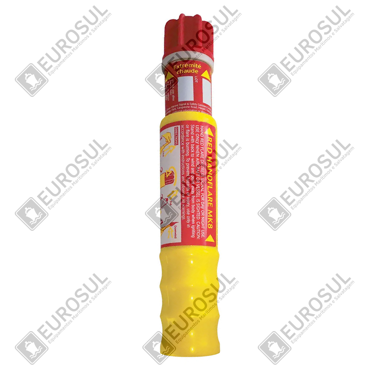 PWSS HAND FLARE RED 1MIN MK8 9529000 15000 CANDELA – SOLAS/MED - Eurosul