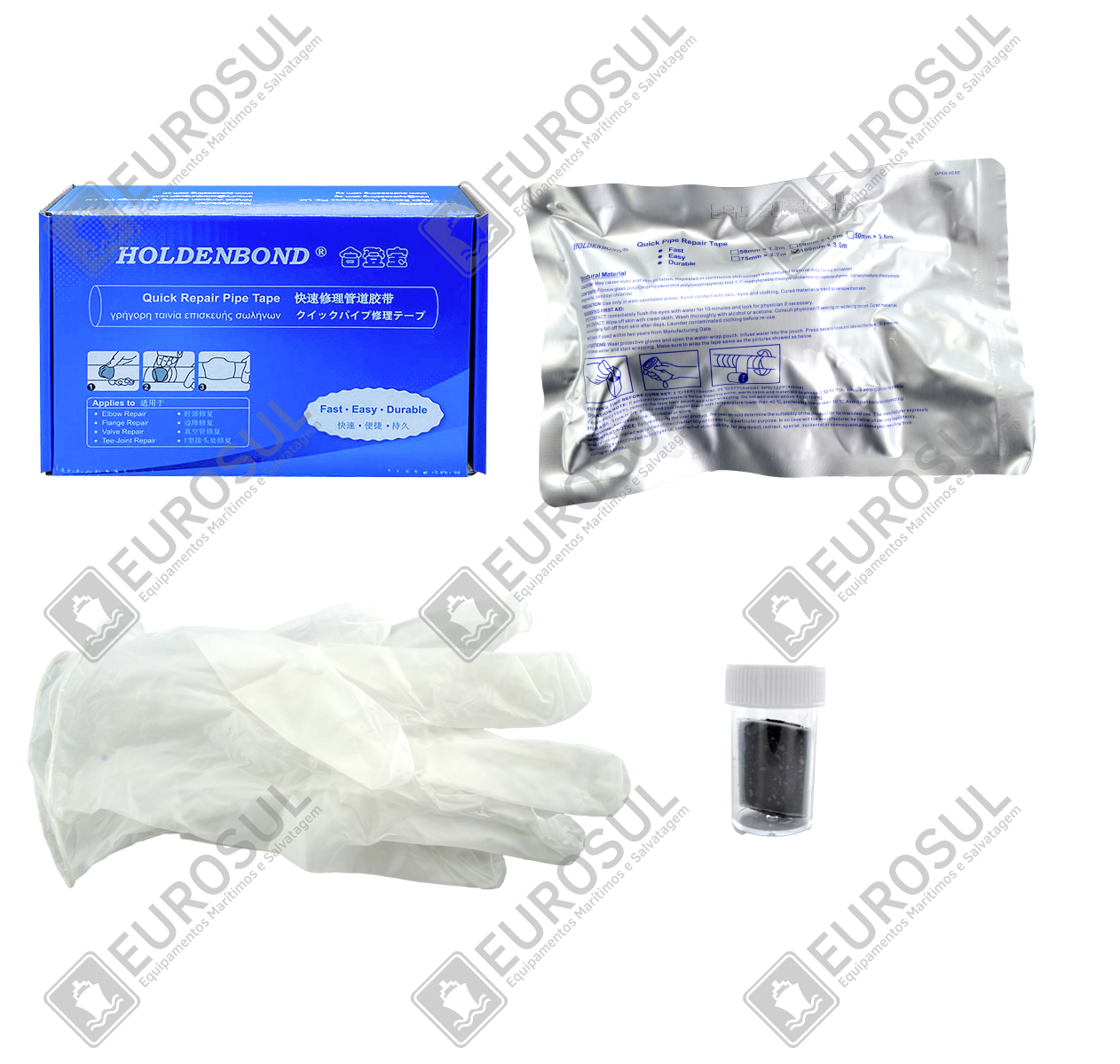 Fast Seal Dry Wrap Quick Repair Kit – 100mm x 3.6m - Eurosul