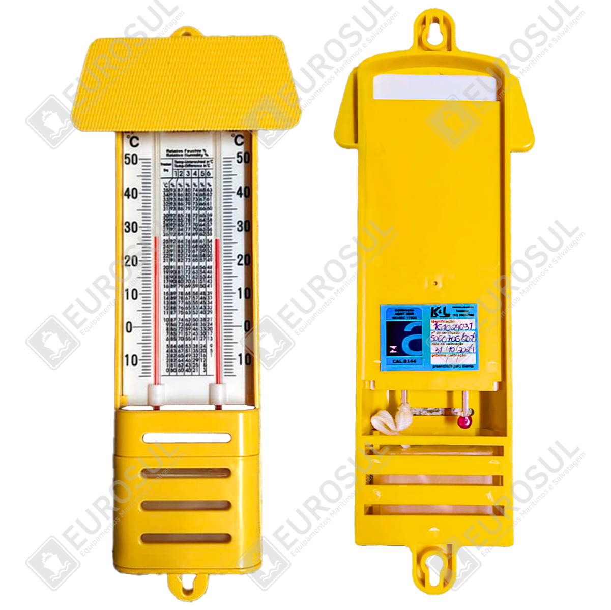 Minimum/maximum wet hygrometer set with Inmetro Calibration Certificate ...