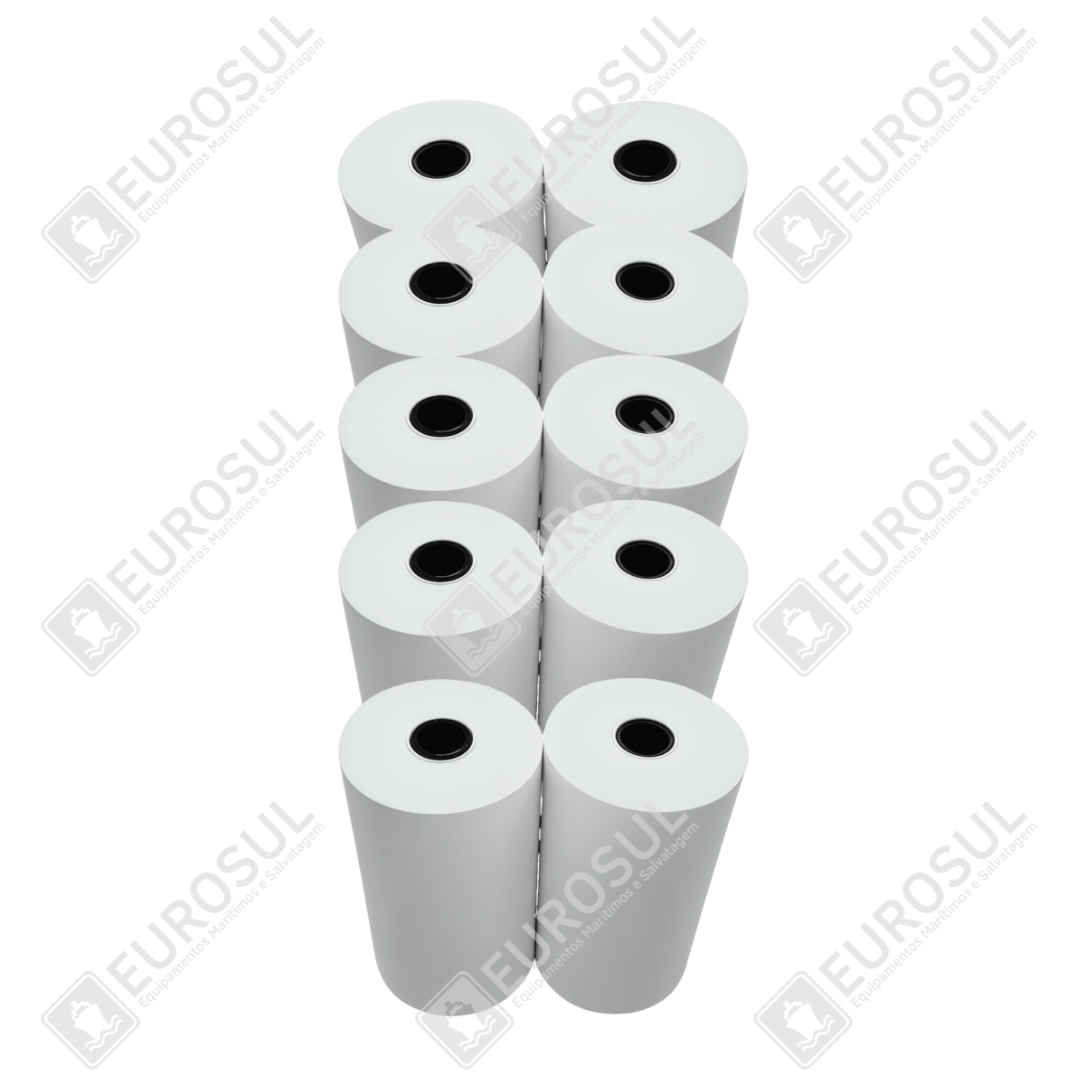 Papel Telex 214mm coil - 1 via Branca - Eurosul