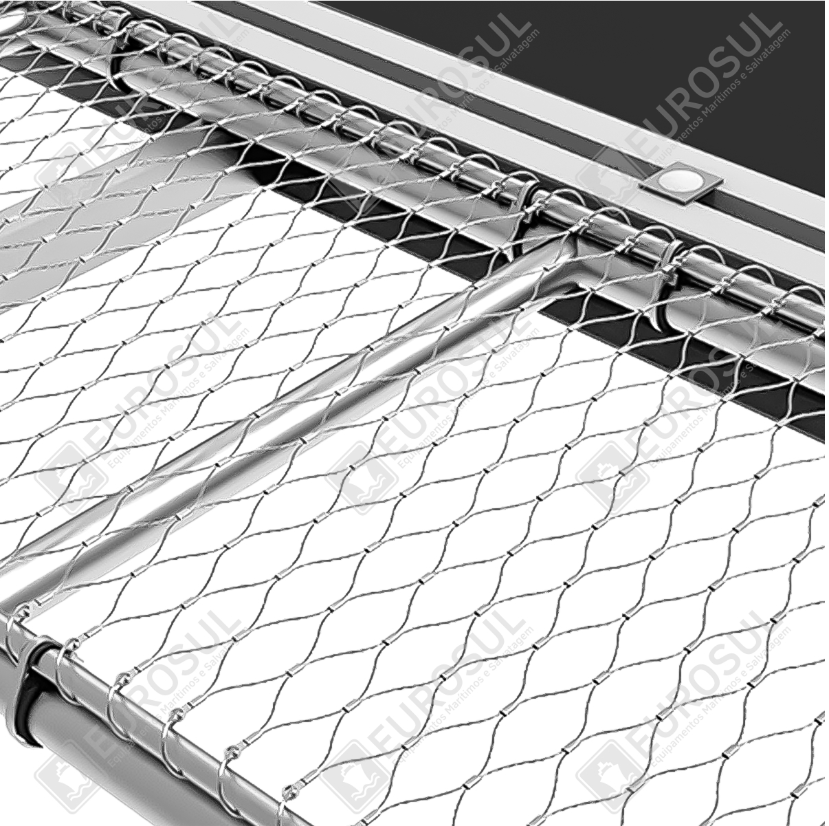 Perimeter network for helipad - stainless steel - Eurosul