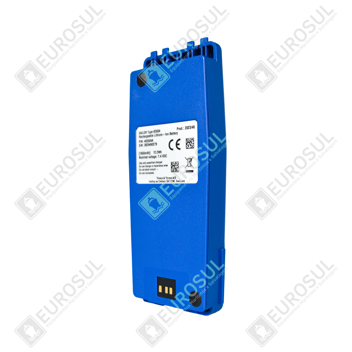 Bateria Recarregável ATEX para Rádio VHF SP3540 GMDSS Sailor – Eurosul