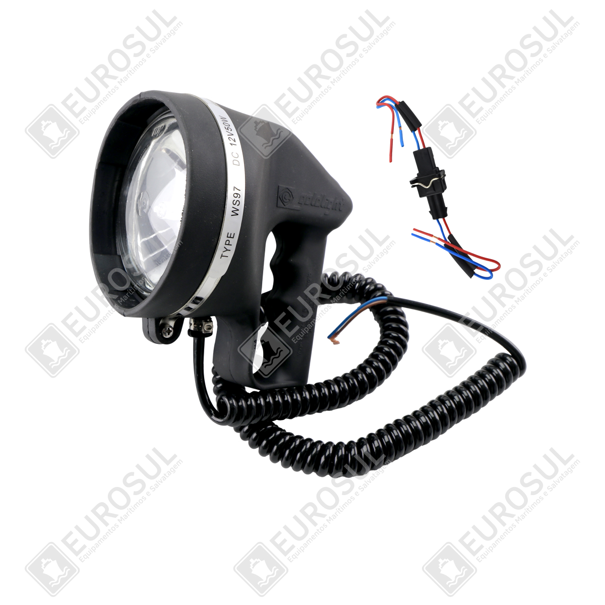Holofote de Busca Portátil à Prova d’Água 12V 50W WS97 – Eurosul