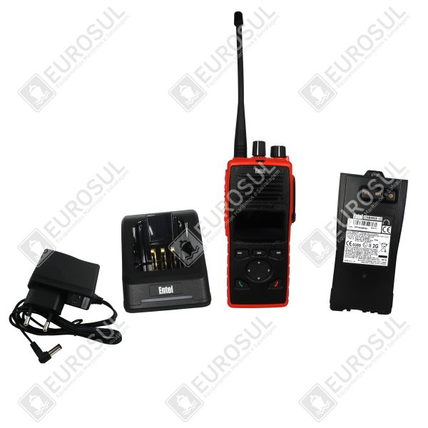 Portable UHF Marine Fire Fighter Radio DT885FF MED/ATEX with Display ...