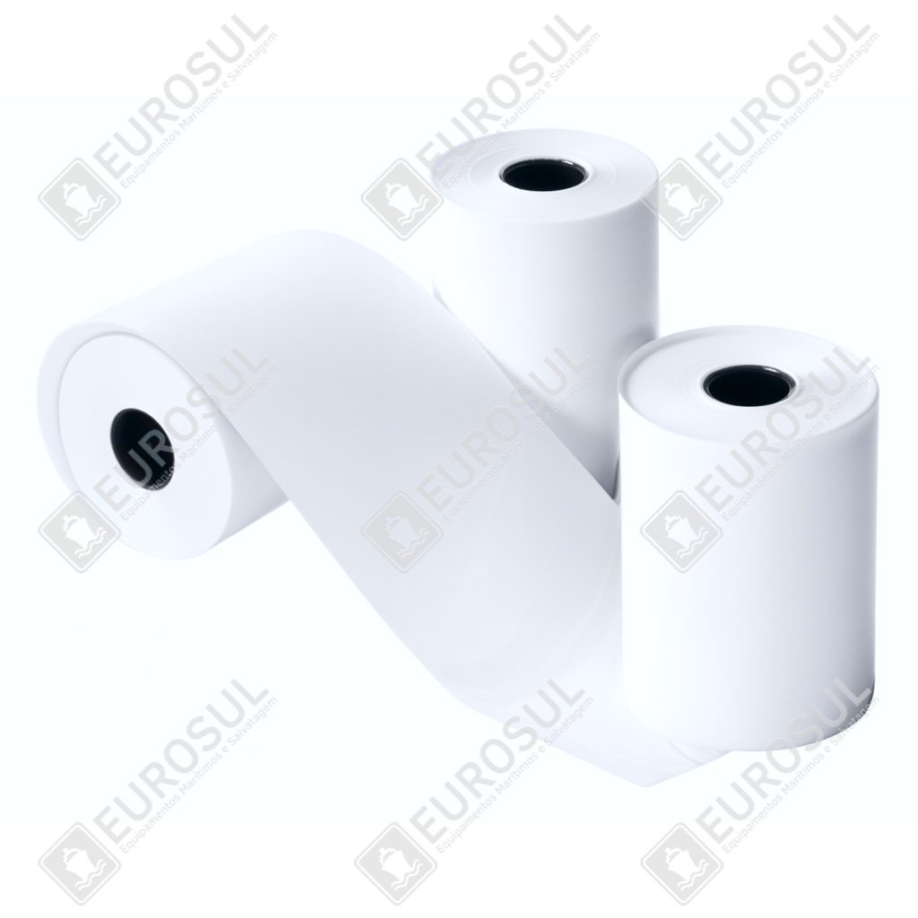 Papel Telex 214mm coil - 1 via Branca - Eurosul